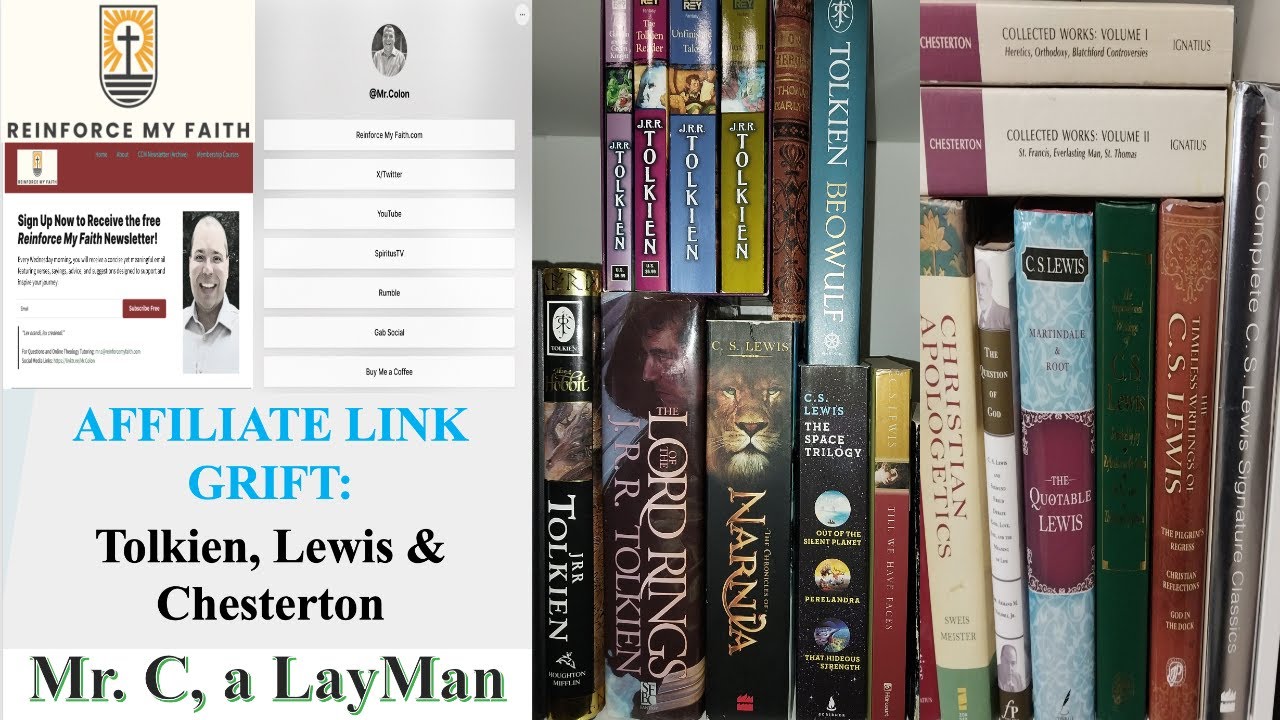 AFFILIATE LINK GRIFT: Books on Tolkien, Lewis & Chesterton - YouTube