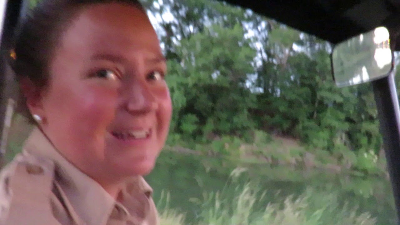 Freedom the Parrot Says Hi to Karla Park Ranger & JT & Kim & Learn ...