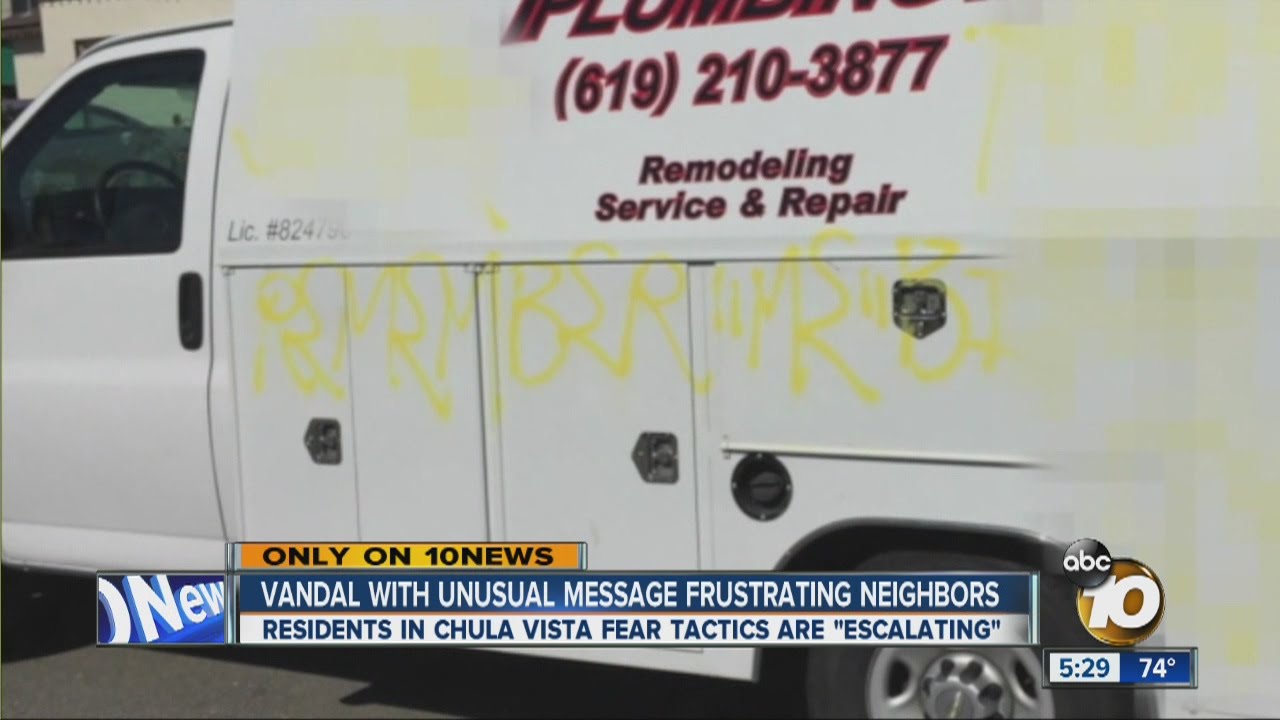 Strange graffiti prompts fears of escalating problem in Chula Vista ...
