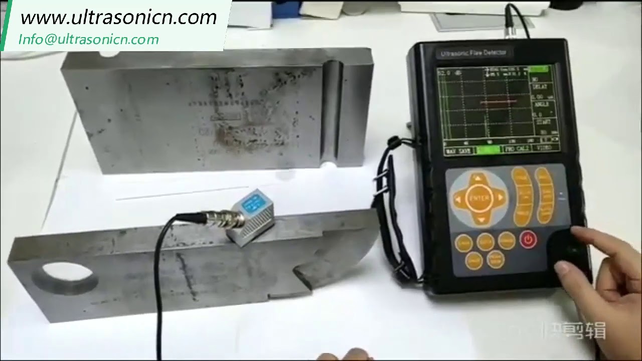 How to use a handheld ultrasonic flaw detector？ - YouTube
