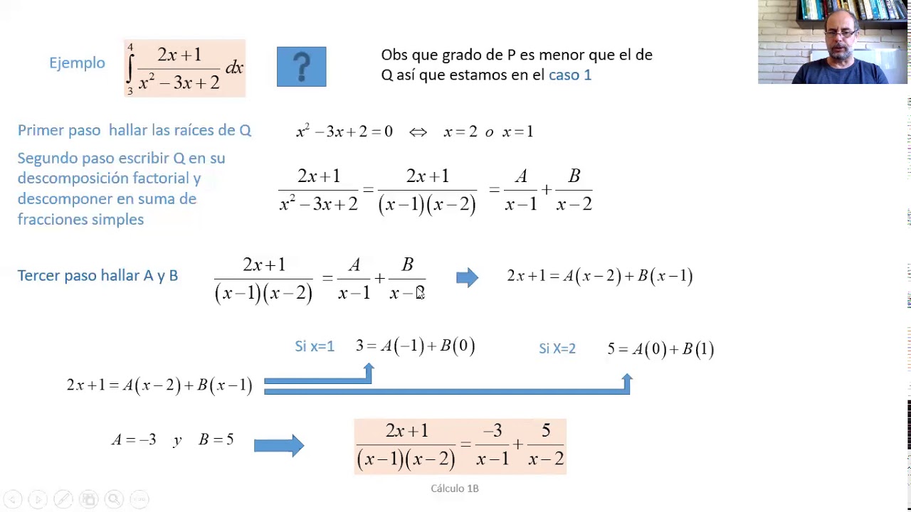 video 7 integrales fracciones simples parte 1 - YouTube