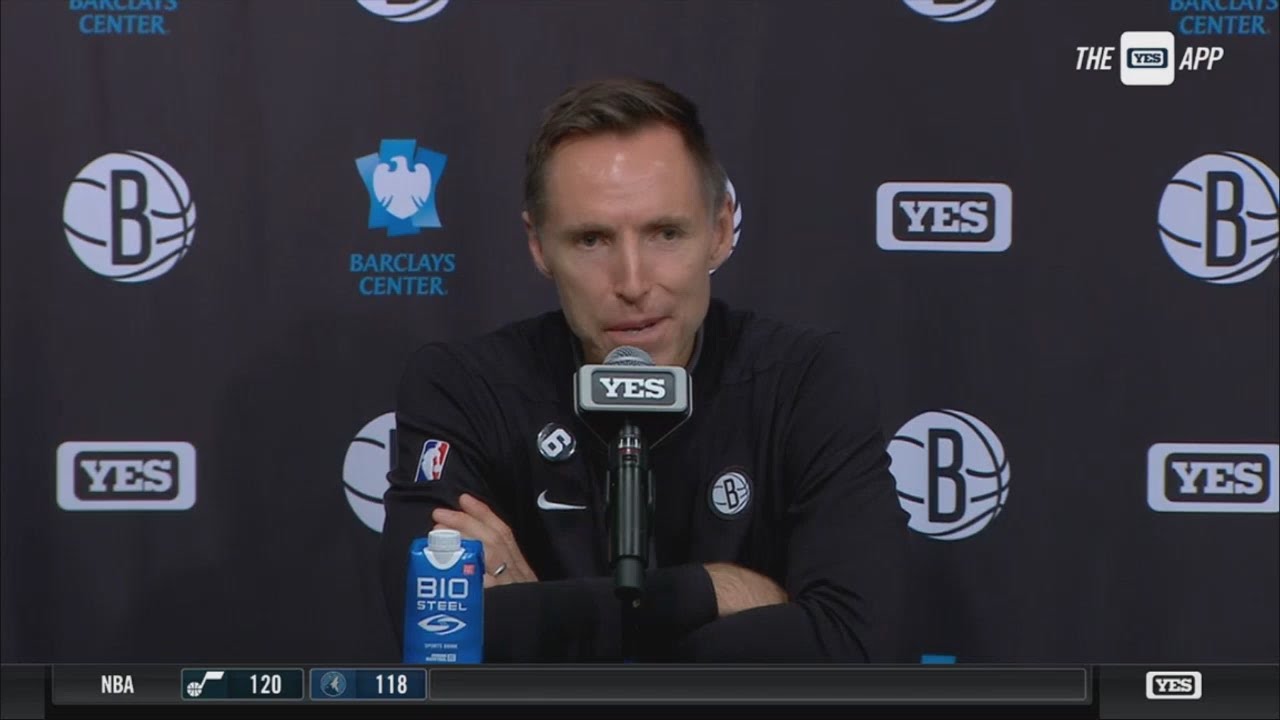 Steve Nash Postgame Interview | Brooklyn Nets beat Toronto Raptors 109 ...