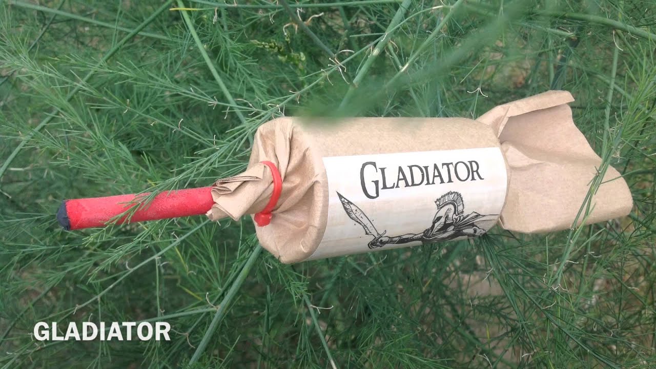 Gladiator firecracker - YouTube