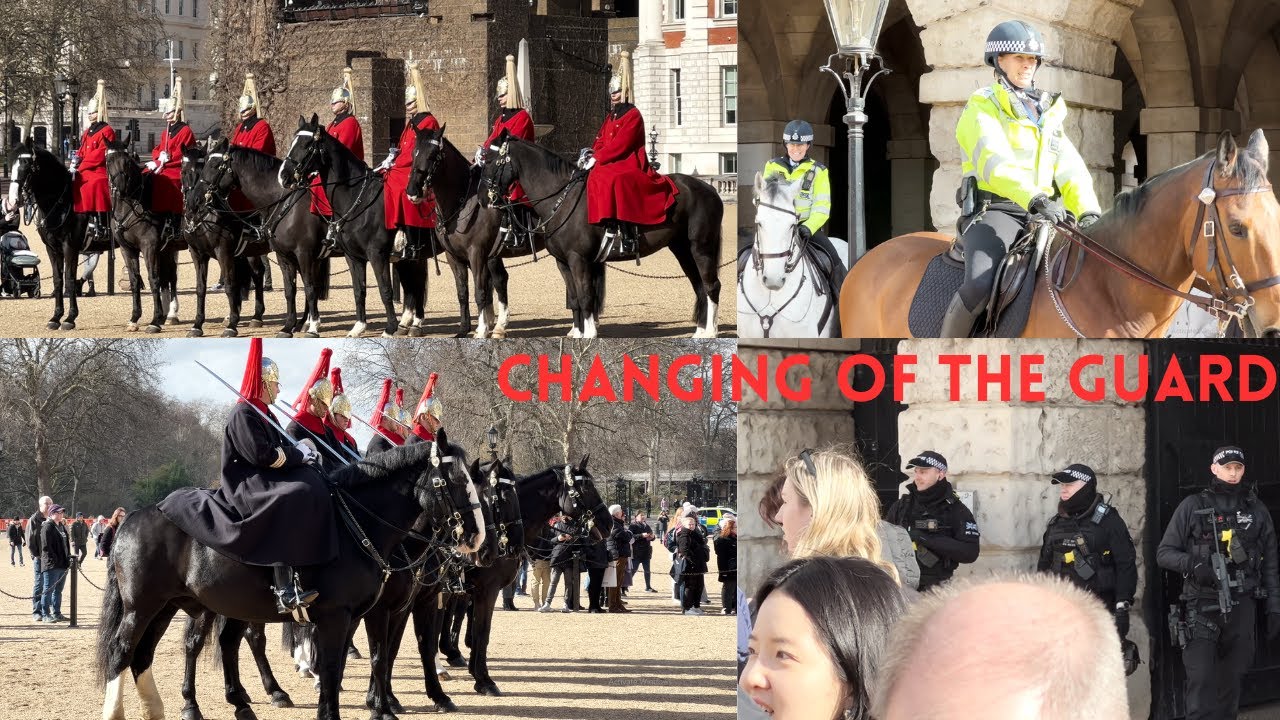 The King's Guards & Police are preparing for the 11 O'clock shift ...