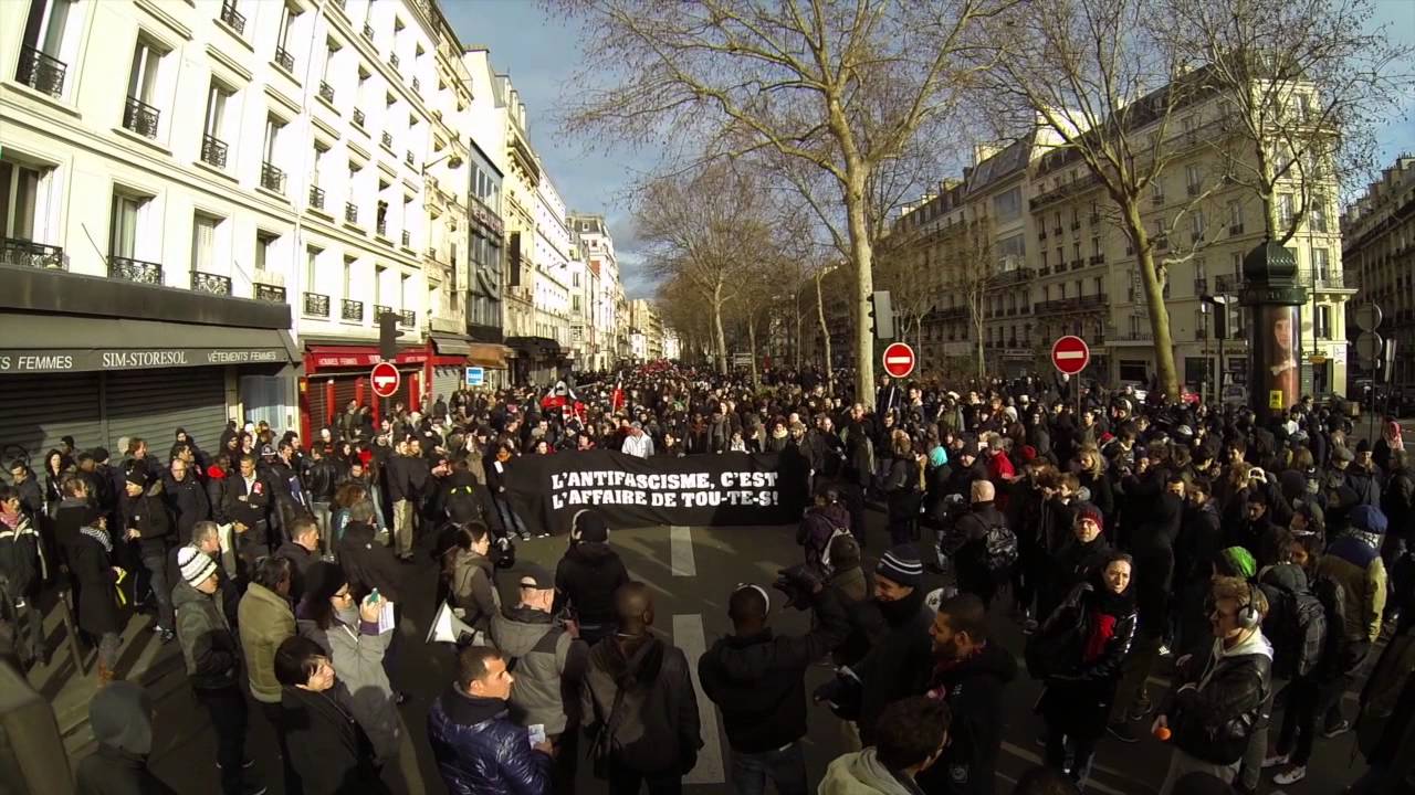 Manifestation antifa - Paris 09 février 2014 - YouTube