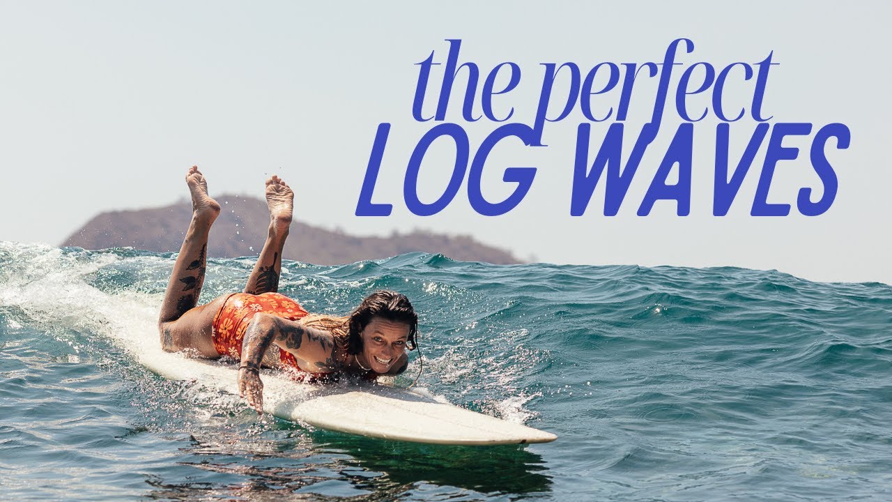 Perfect longboarding surfing day with my team // LOMBOK INDONESIA - YouTube
