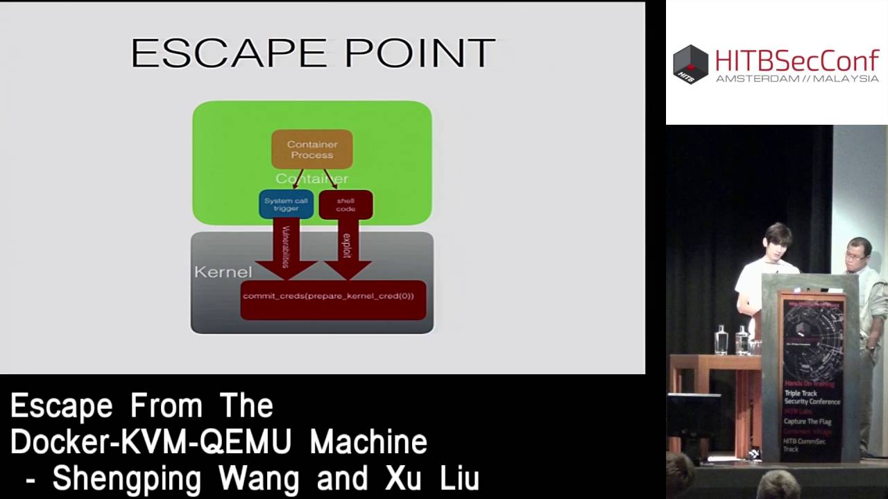 #HITB2016AMS D1T1 - Escape From The Docker KVM QEMU Machine - Shengping ...