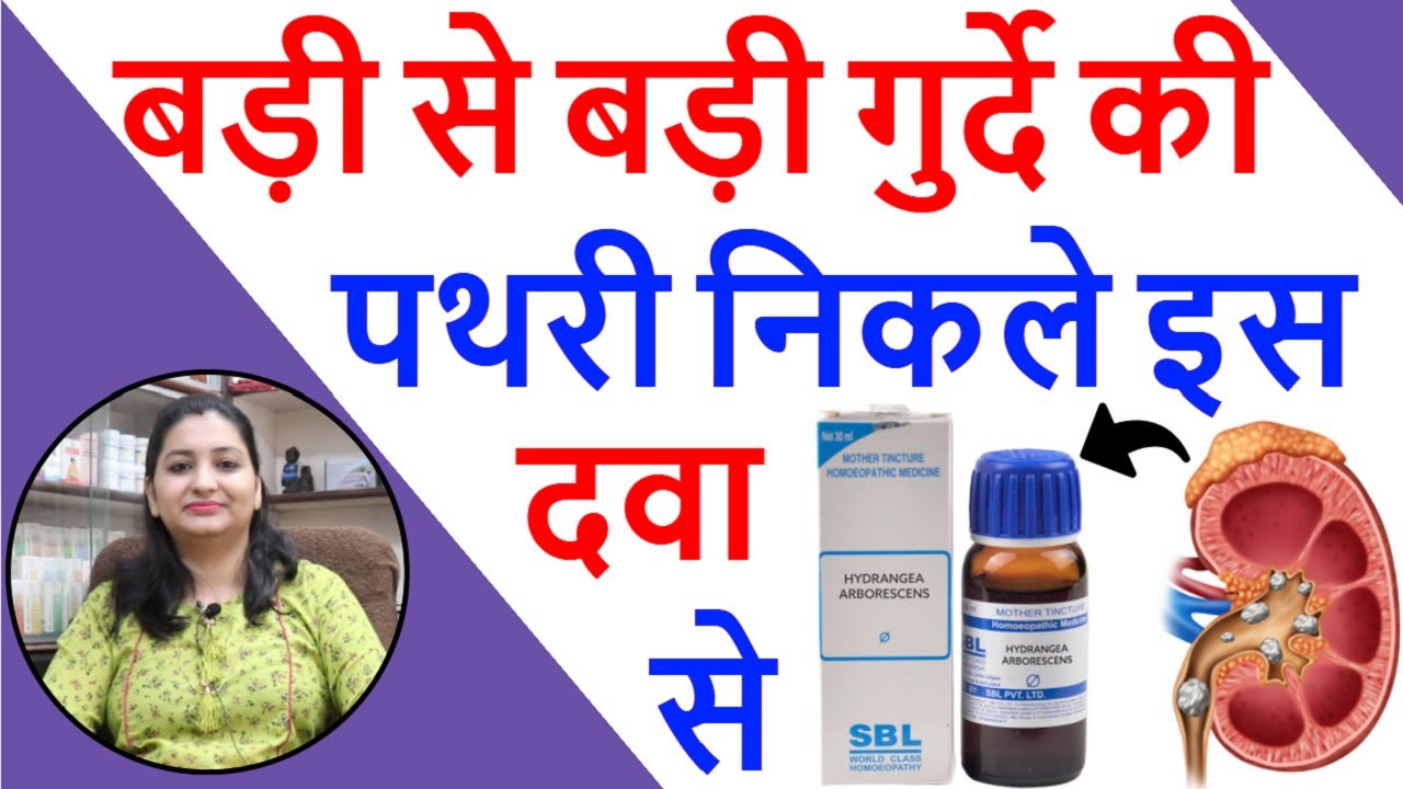 कितनी भी बड़ी पथरी हो इस दवा से निकल जाएगी | Hydrangea Homeopathic ...