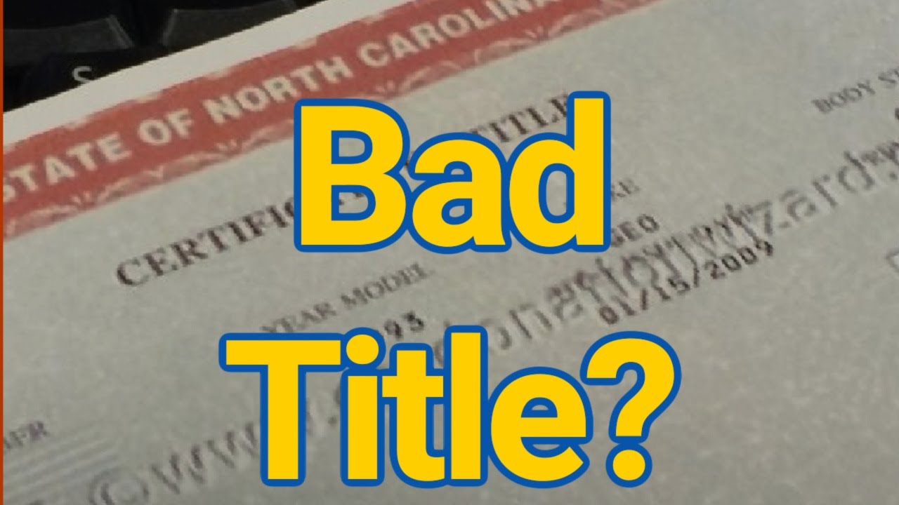 Motorcycle with bad or NO title? Fix it! - YouTube