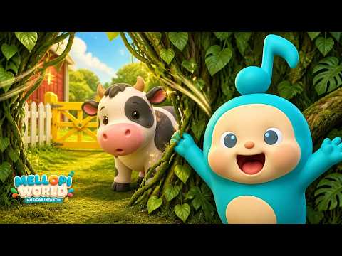 Fazenda ou Selva? 🐮🐯 Onde Mora Cada Bichinho? | Música de Animais Infantil