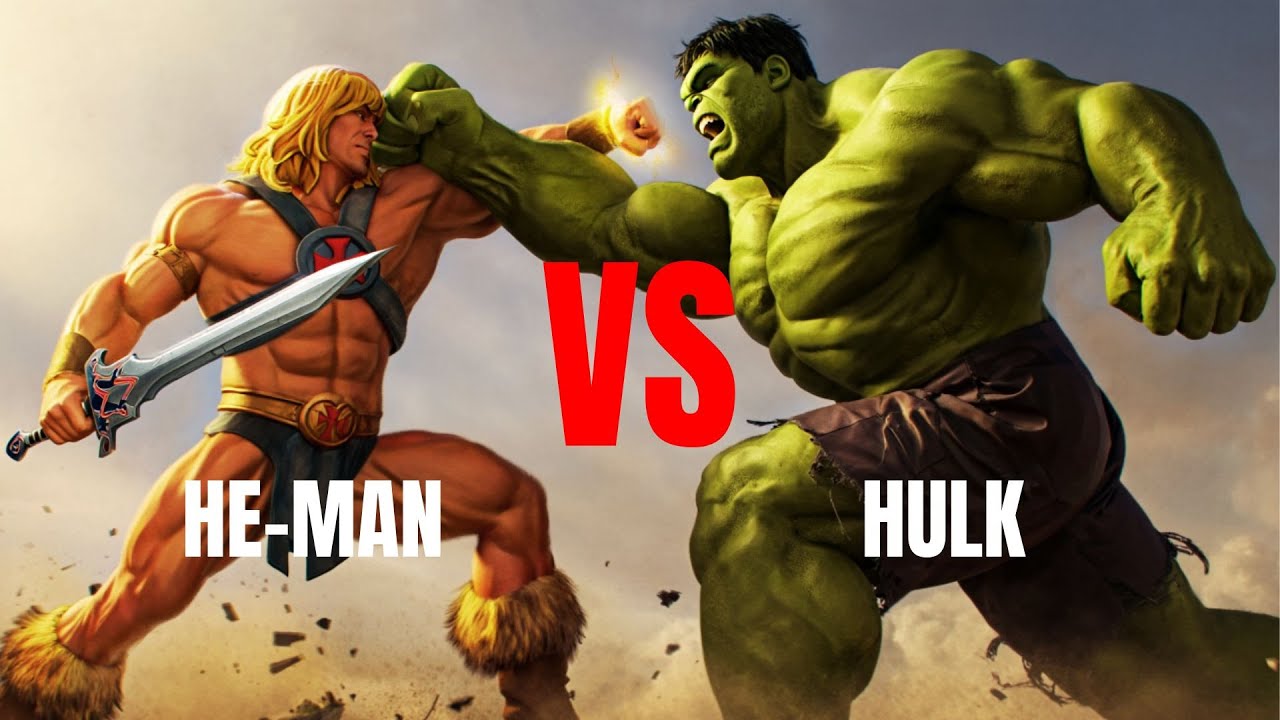 Legendary Fights: Hulk VS He-Man - YouTube