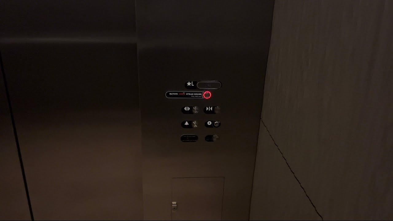 Otis Series 4 Hydraulic Restaurant Elevator at Grand Hyatt Hotel in San Antonio, Texas. - YouTube