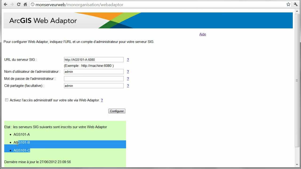 Installer Le Composant ArcGIS Web Adaptor YouTube Installer Le Composant ArcGIS Web Adaptor YouTube