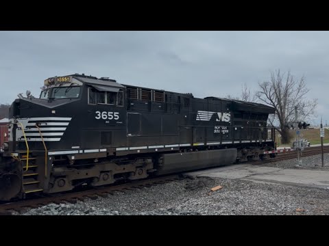 NS 3665 (ET44AC) leads train longhood forward. - YouTube
