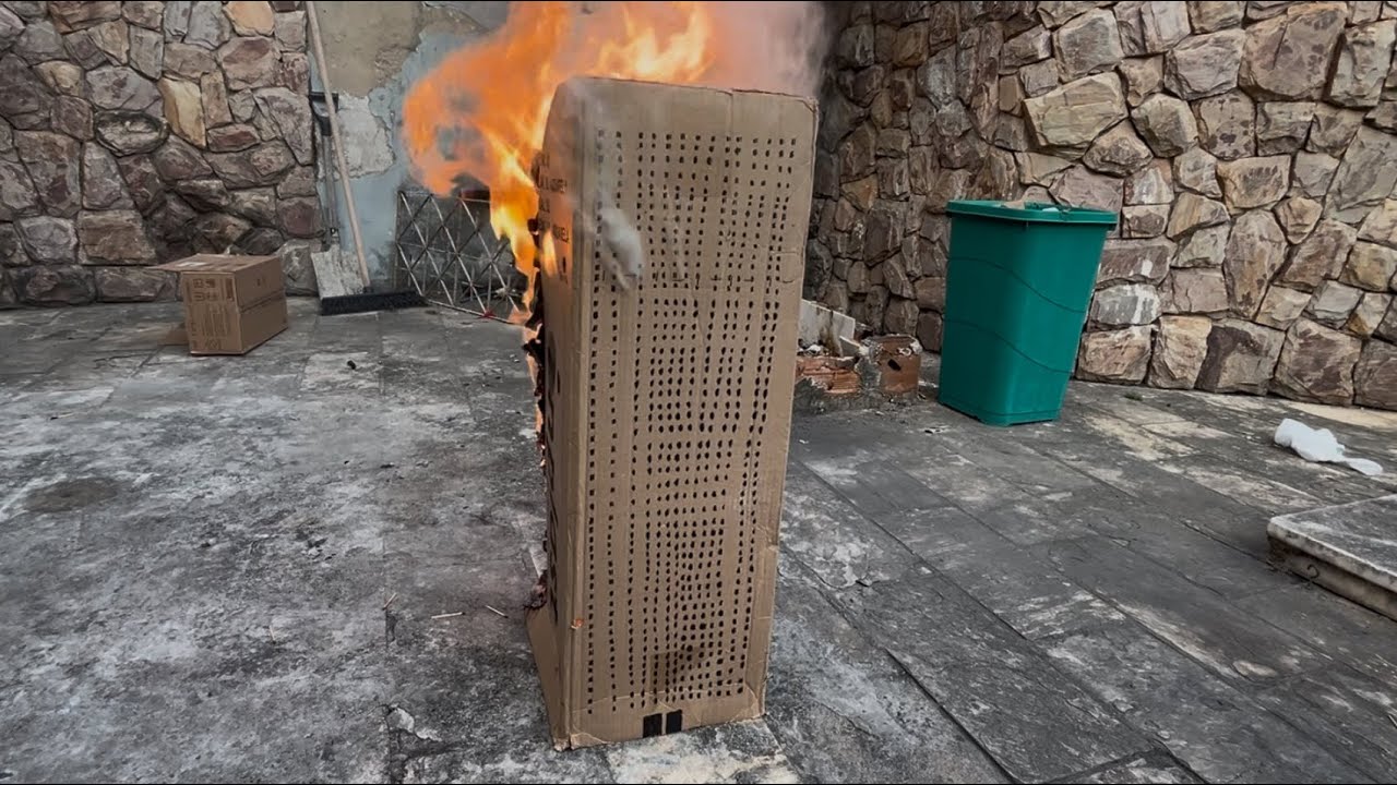 Cardboard business building on fire🔥 - YouTube
