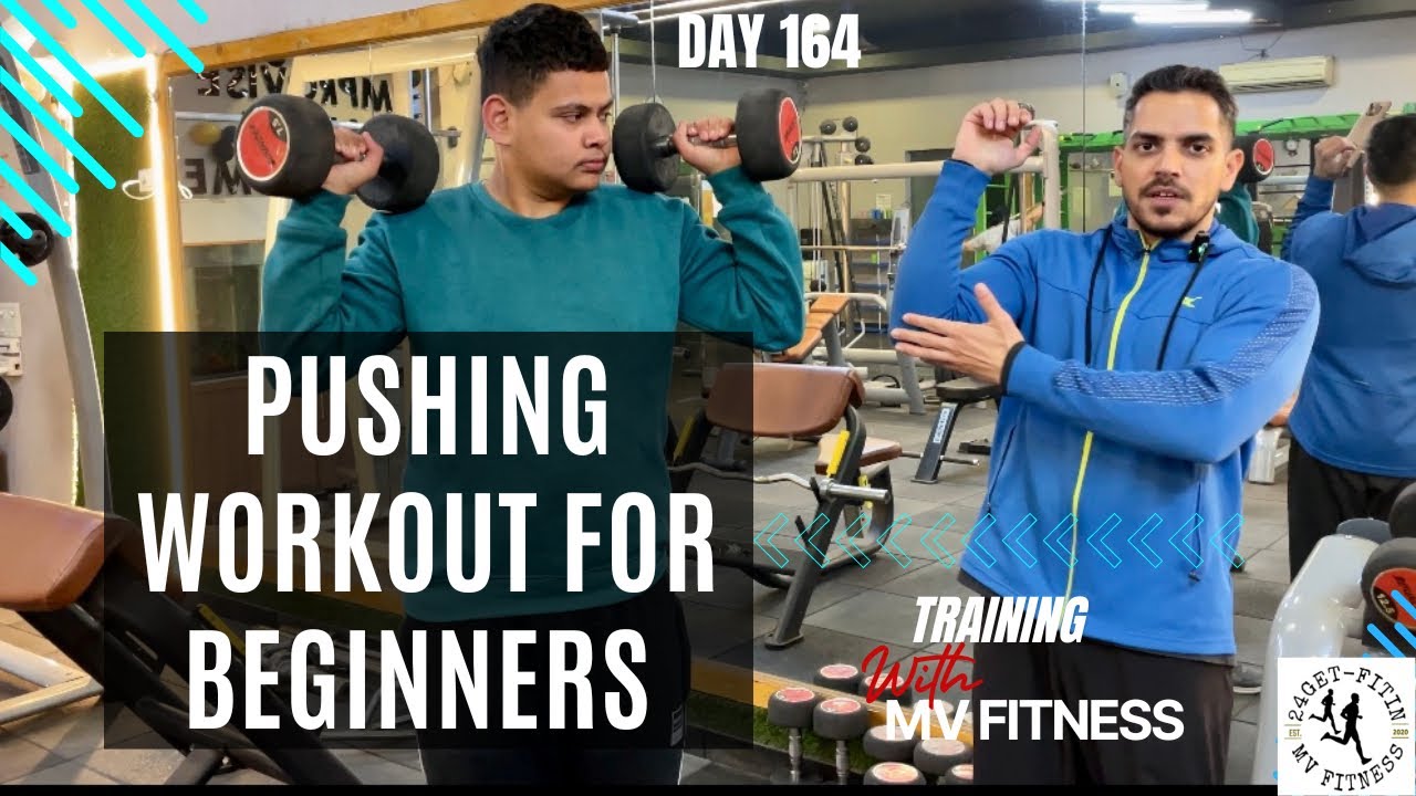 Pushing Workout For Beginners | Day-164 @24get-fitinmvfitness14 - YouTube