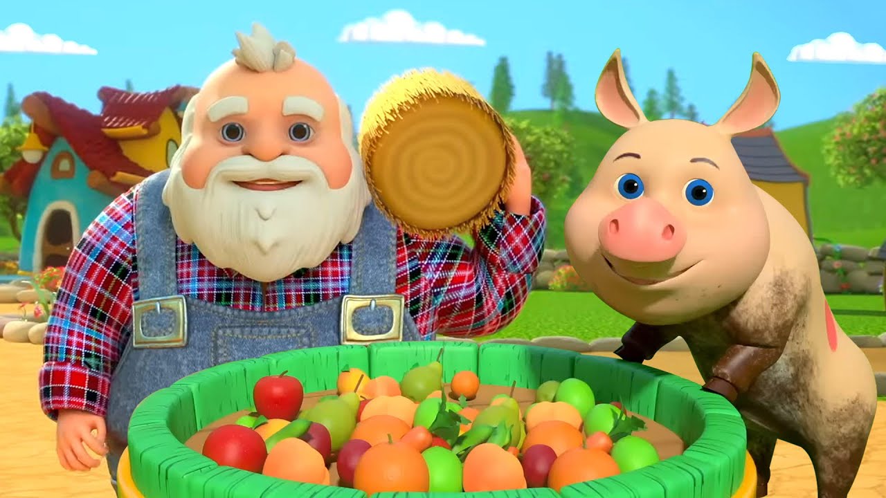 Farmer In The Dell, Animal Cartoon and Preschool Nursery Rhymes for ...