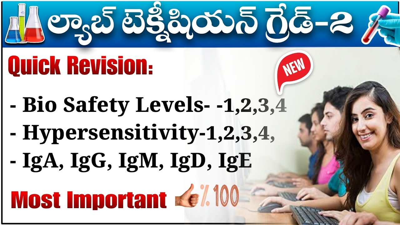 TG Lab Technician Quick Review -1| IG types, BSL types ...