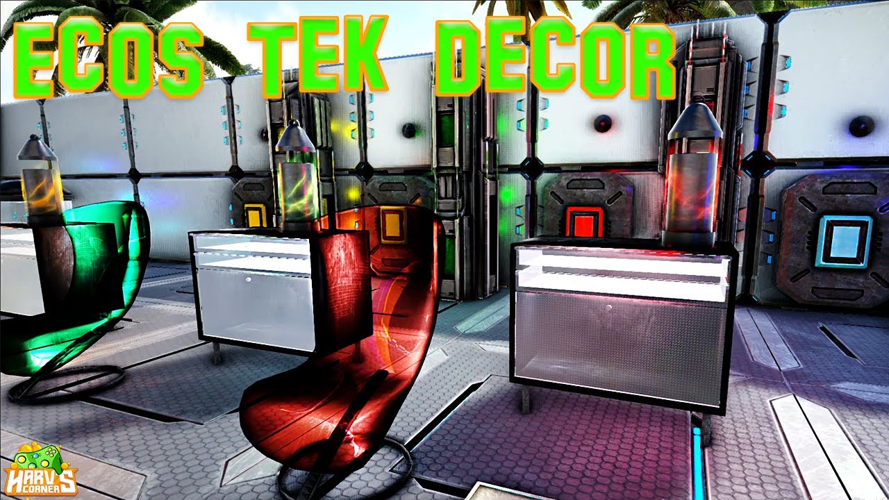 Eco's Tek Decor Mod Review - Ark Survival Evolved - YouTube