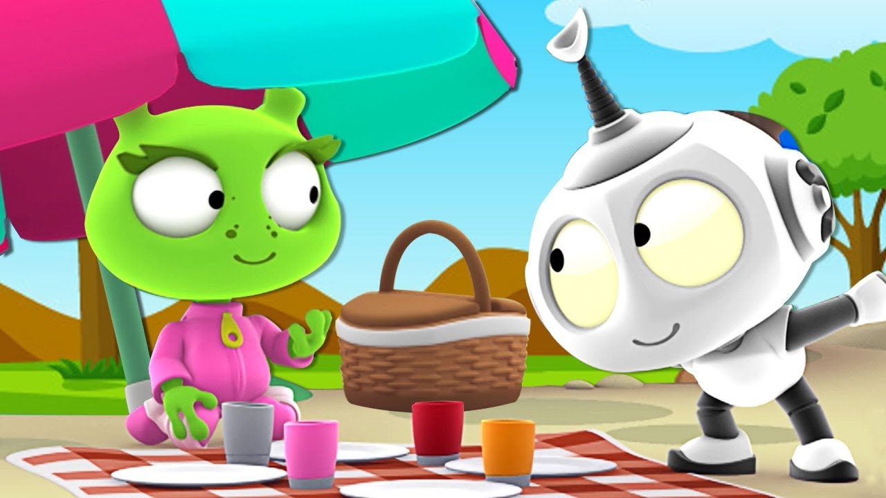 Rob the Robot | PICNIC PANIC | Galaxy Picnic Adventure | Funny Animated ...