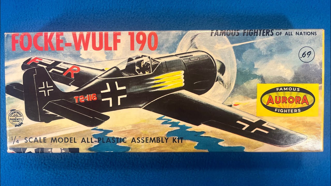 Aurora 1956 Focke-Wulf FW-190 Vintage Model Airplane Kit Review ...
