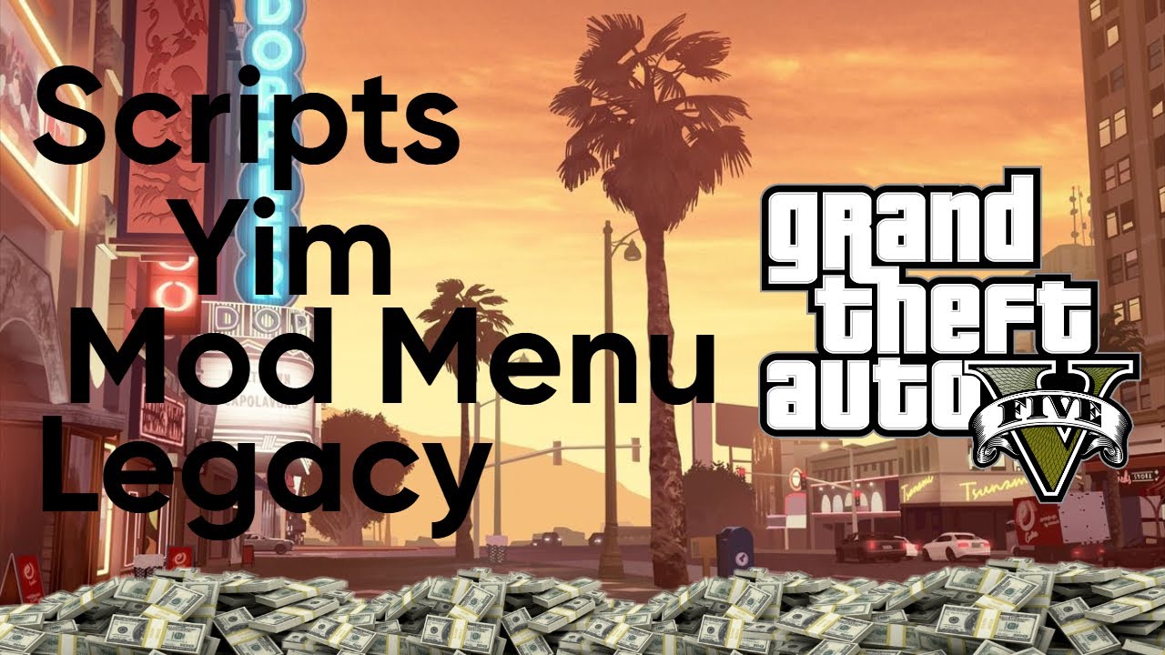 Scripts para YIM MOD MENU GTA V LEGACY en ESPAÑOL - YouTube