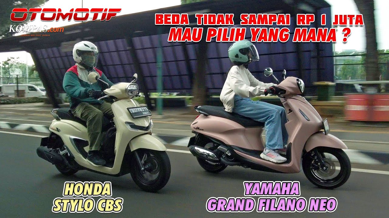 KOMPARASI | Honda Stylo CBS vs Yamaha Grand Filano Neo | Varian ...