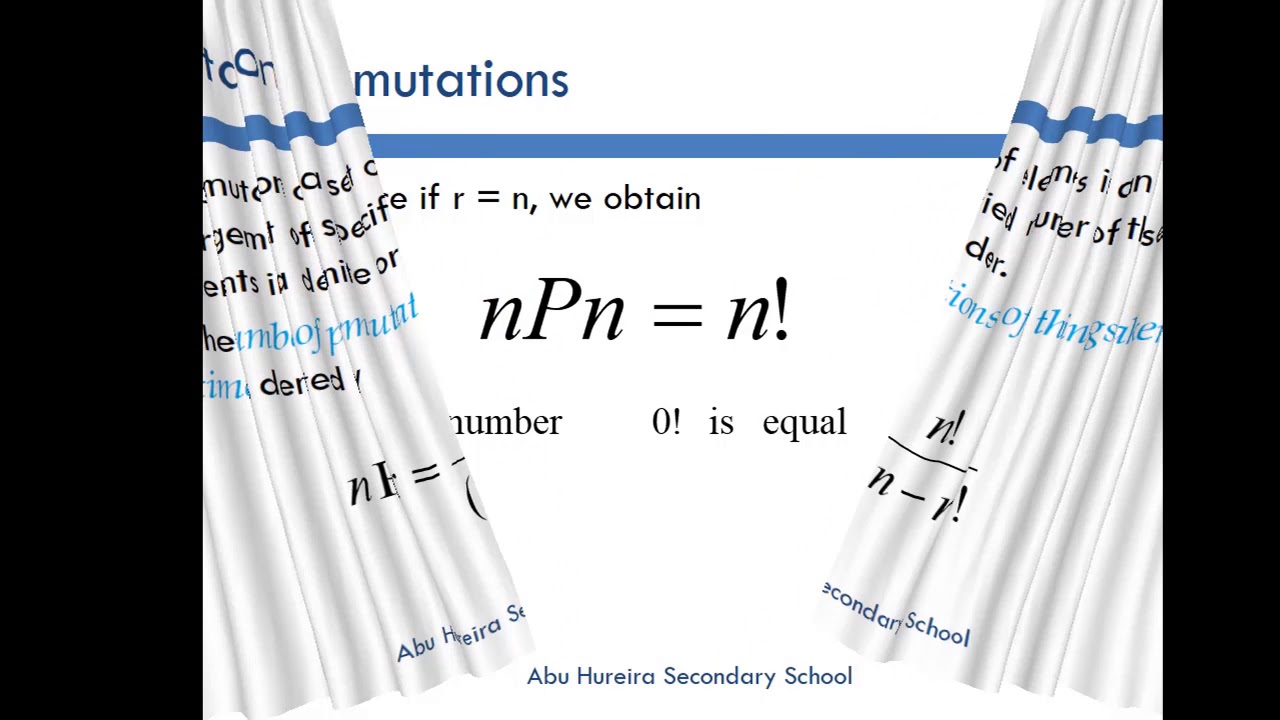 Probability: Lesson 2: Permutations - YouTube