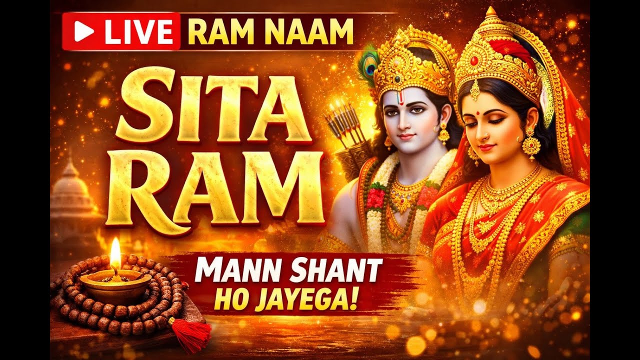 🔴 LIVE: Sita Ram Sita Ram | Ram Naam Sunte Hi Mann Shant Ho Jayega 🙏 ...