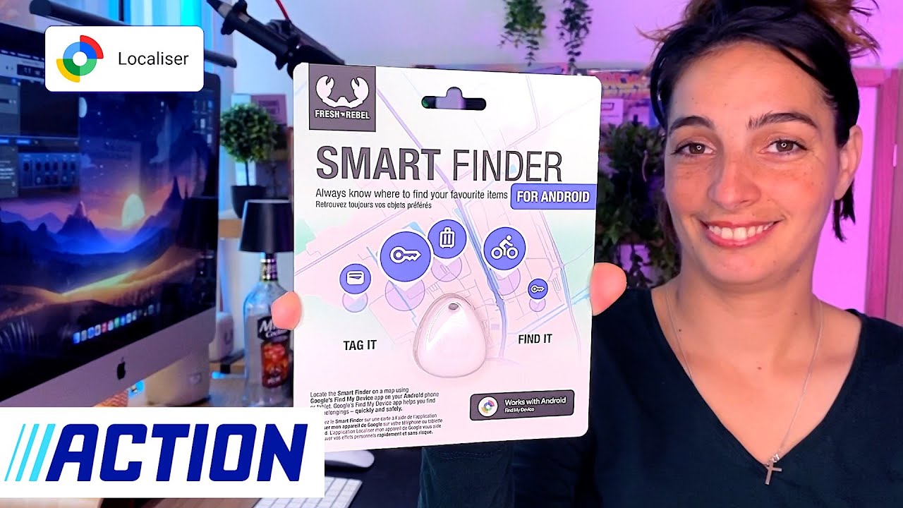 AirTag pour Android Fresh n Rebel Smart Finder des magasins ACTION - YouTube