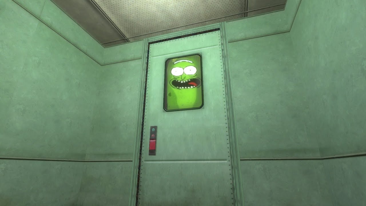 PICKLE RICK Gmod Nextbot Chasing Me On Board in Train! - I'm Trying To ...