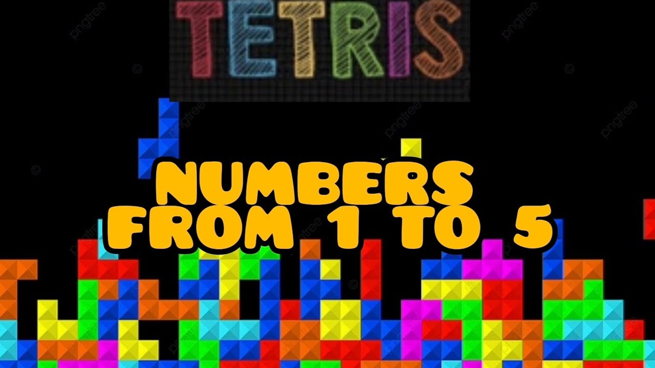 NUMBERS from 1 to 5 | Figures from Tetris | TETRIS - Wooden puzzle game ...