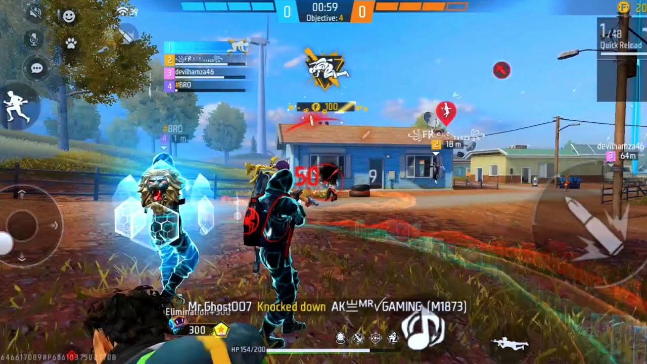 INTENSE BATTLE 4V4 FREE FIRE MAX 🔥🔥🔥\CS RANKED\ 1080P 60FPS HD - YouTube