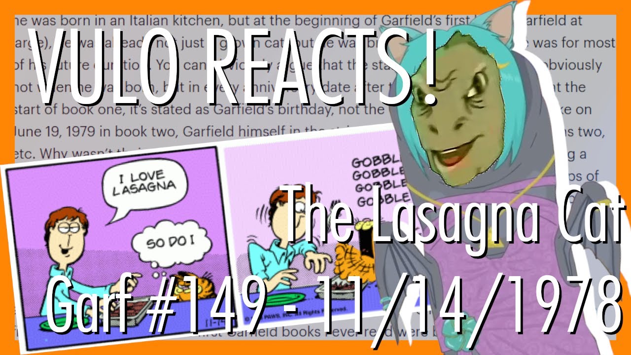 VULO REACTS! Garf #149 - The Lasagna Cat - November 14th 1978 - YouTube