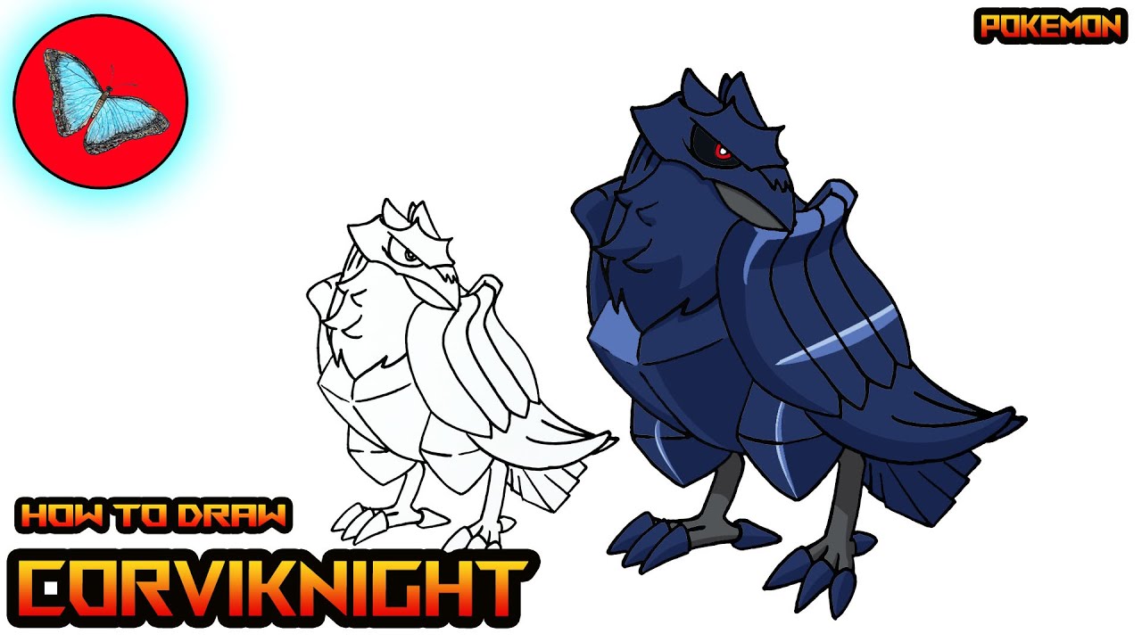 How To Draw Pokemon - Corviknight - YouTube