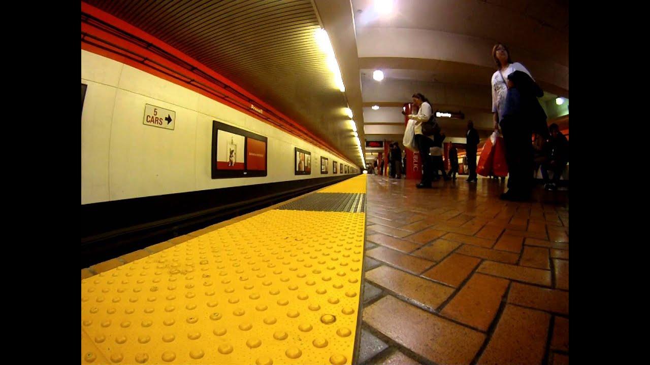 Bart Arrival S.F. Underground Embarcadero Station - YouTube