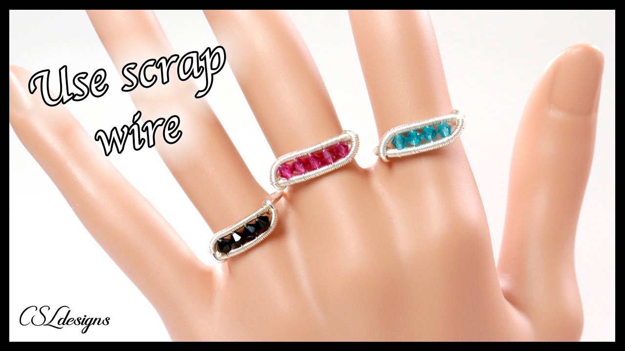 Easy stackable wirework ring - YouTube