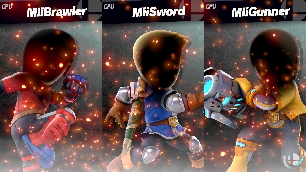Super Smash Bros Ultimate - Mii Fighters Battle - YouTube