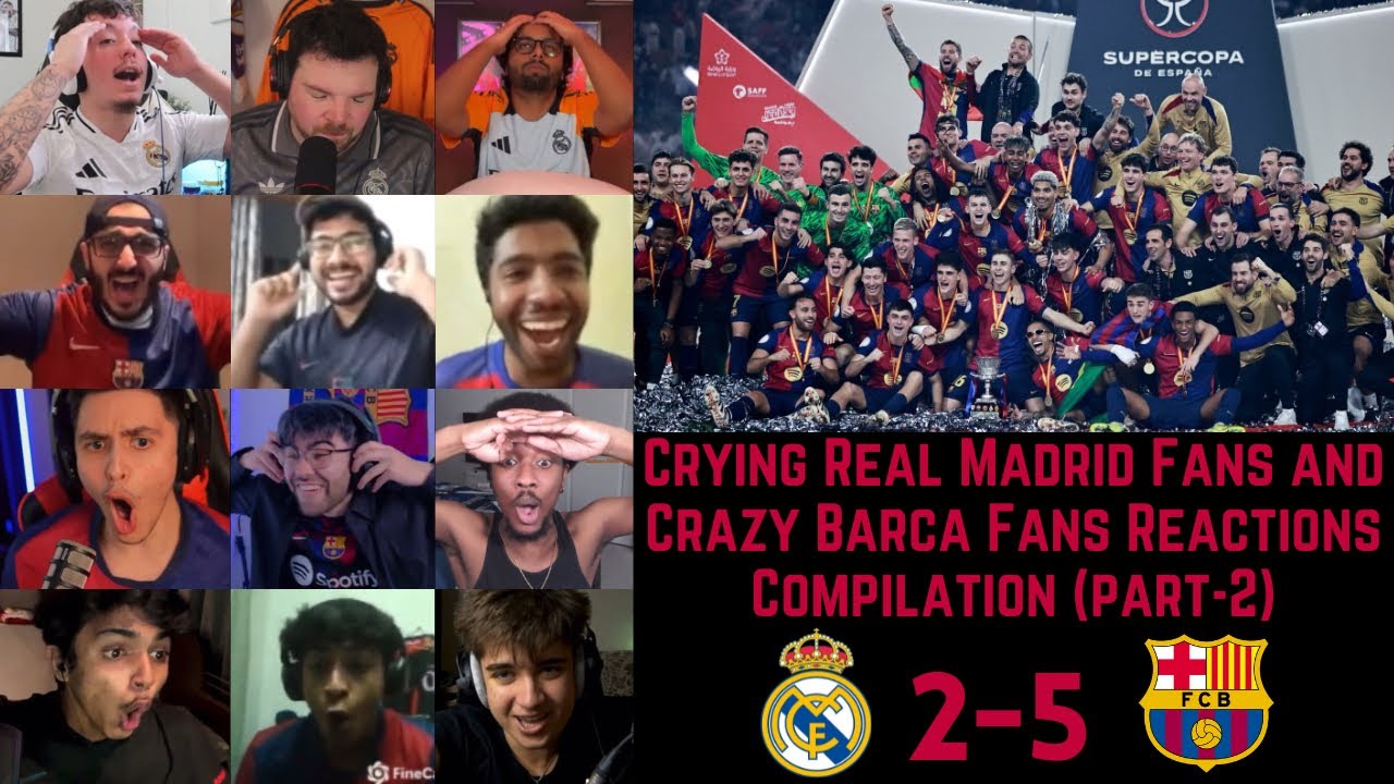 (PART-2) CRAZY BARCELONA FANS And HUMILIATED REAL MADRID FANS Reactions ...