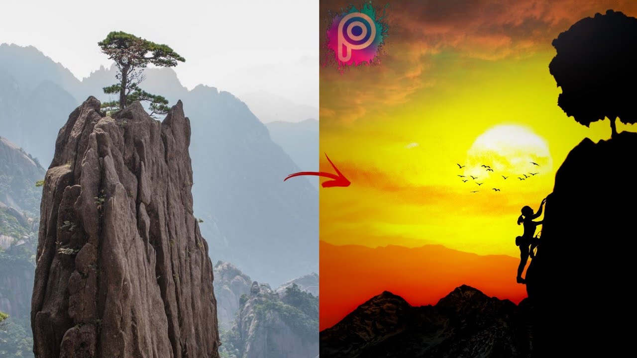 Photo Manipulation editing | Picsart photo manipulation | Mountain ...