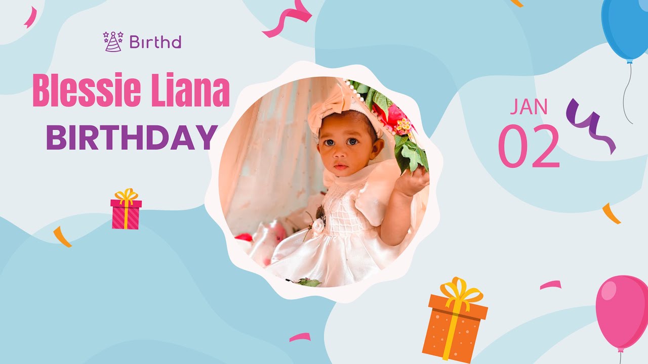 BLESSIE lIANA 1ST BIRTHDAY - YouTube