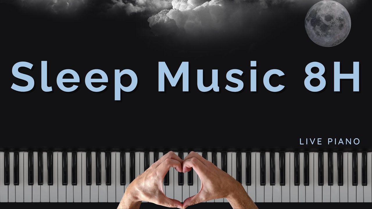 🎹 8 Hours Sleep Music • Relaxing Piano with Black Screen | Live ...