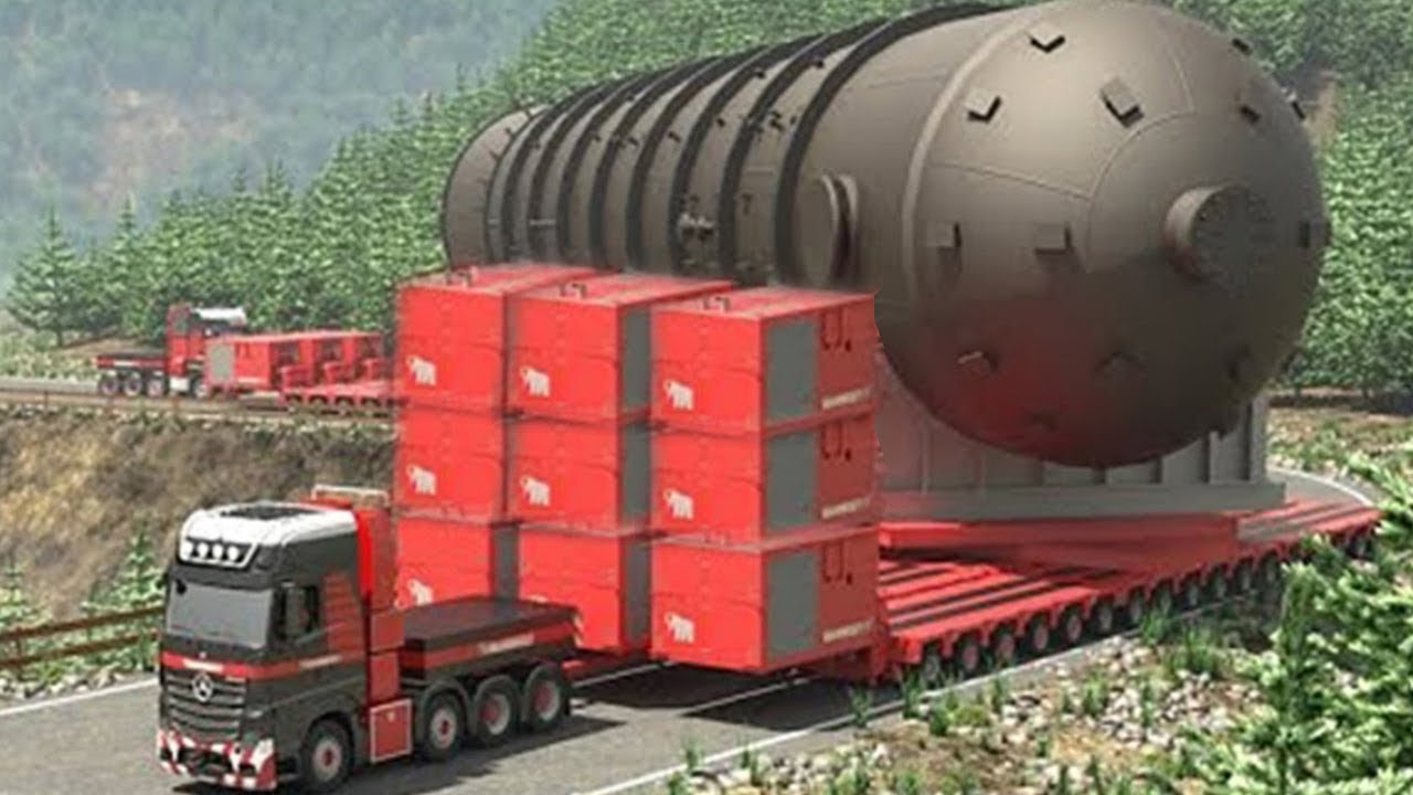 Transport the world's longest cargo by truck #2 - YouTube