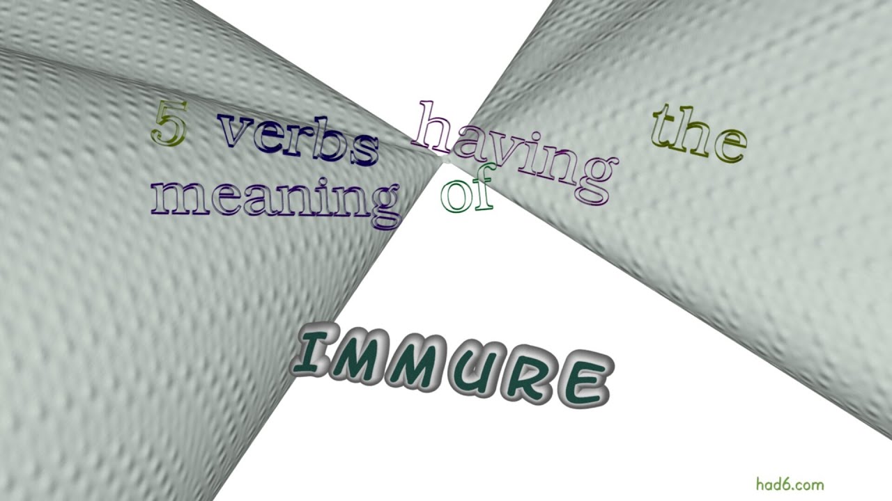 immure - 6 verbs with the meaning of immure (sentence examples) - YouTube