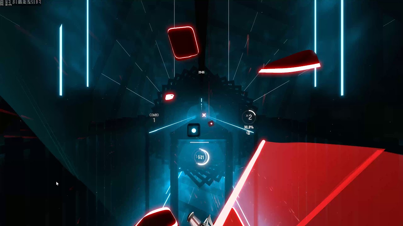 vr-less beat saber - now using ps move controllers - YouTube