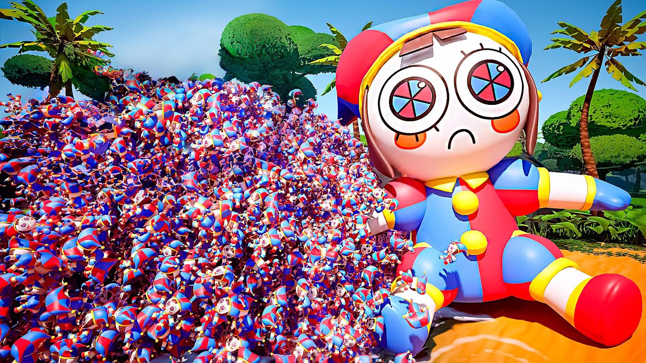 Pomni 50,000 TIMES! | 4K | ( The Amazing Digital Circus Animation ...