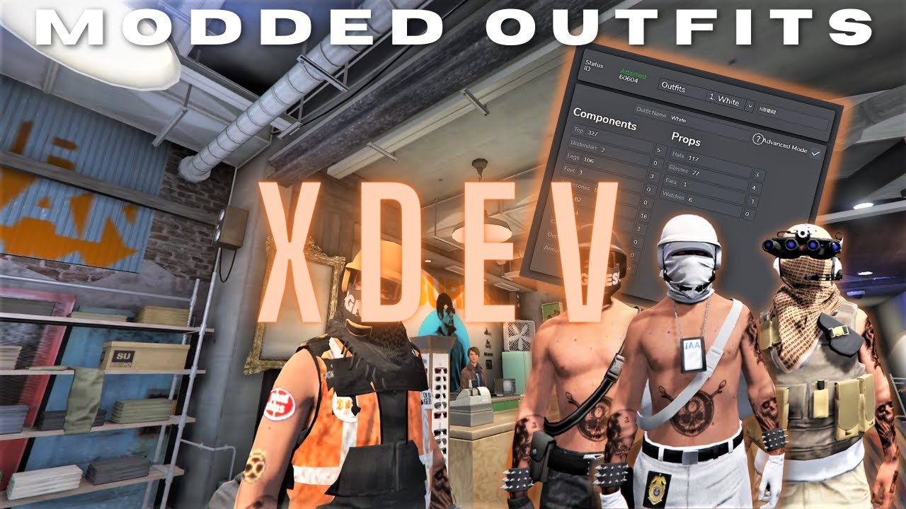 GTA V Online ║XDEV OUTFIT EDITOR║ BEST BEACH MALE MODDED OUTFITS USING ...