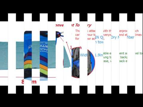 TEQIN Microfiber Mesh Chilly Cooling Sports Towel