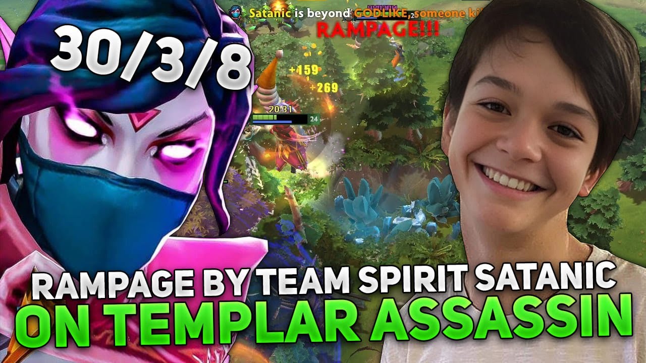 RAMPAGE by TEAM SPIRIT SATANIC on TEMPLAR ASSASSIN with TOP 6 RANK ...