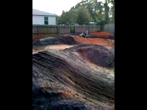 backyard pitbike track - YouTube